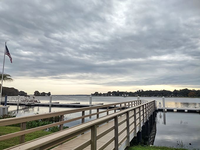 Floating docks let you walk on water without the whole miracle requirement, just good engineering instead.
