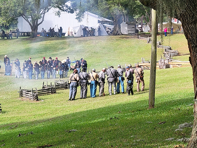 History comes alive during reenactments where participants don't just wear the clothes&mdash;they embody the spirit of those who shaped Florida's frontier days.
