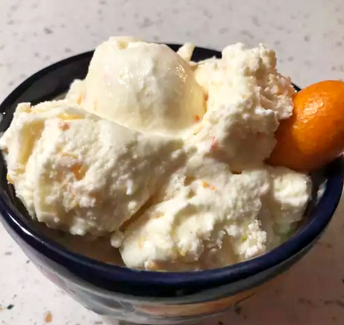 Creamy, bright, and uniquely Florida, this kumquat ice cream showcases the state's tiny citrus jewel in frozen form.