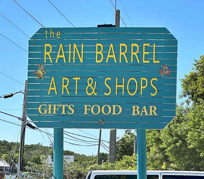The vintage signage welcomes visitors to discover both Betsy and the artistic treasures that fill this unique Islamorada destination along the Overseas Highway.