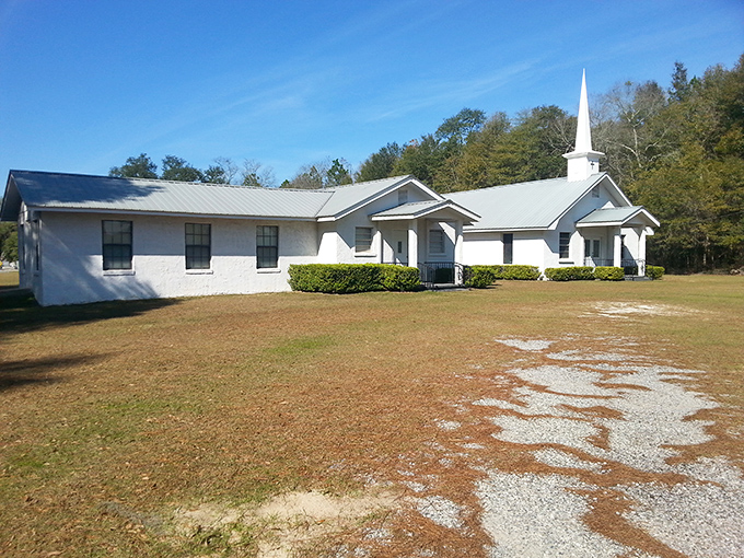This modest country church serves as the community's spiritual anchor, where Sunday mornings ring with hymns and fellowship.