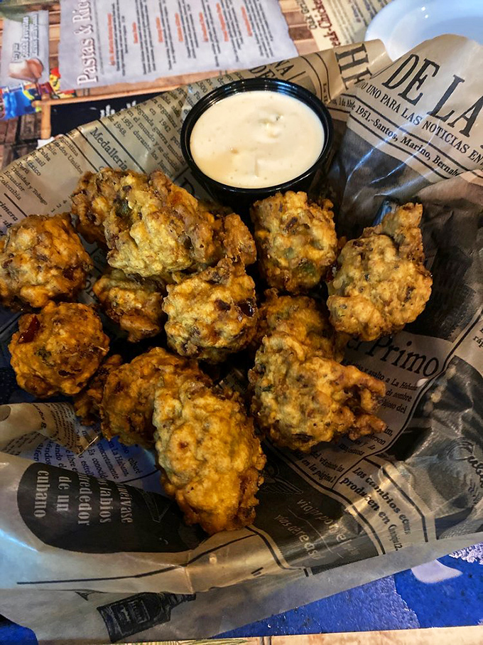 Conch fritters that could make a seafood skeptic change teams. Crispy, savory bites of Key West tradition served with attitude.
