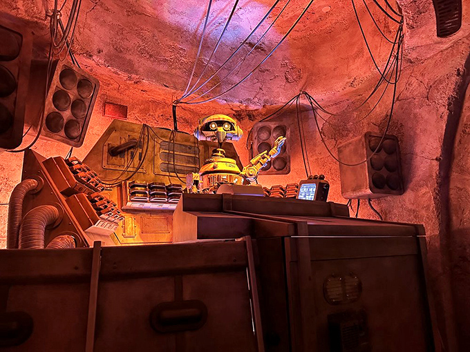 DJ R-3X spins tunes from across the galaxy, occasionally malfunctioning in the most charming way possible &ndash; from pilot to playlist master.