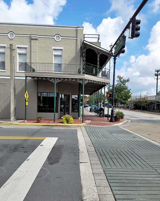 This mural transforms a blank wall into a time portal, reminding everyone that history isn't just something in textbooks but alive in the streets.