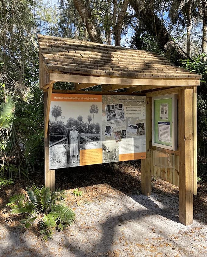 Informational displays throughout the grounds provide context and depth, helping visitors understand the woman behind the words and legacy.