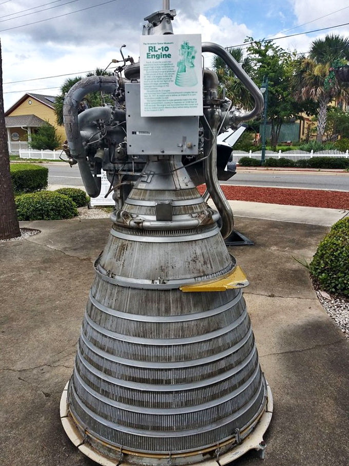 This RL-10 rocket engine isn't a replica &ndash; it's actual hardware that helped humans break free from Earth's gravitational embrace.