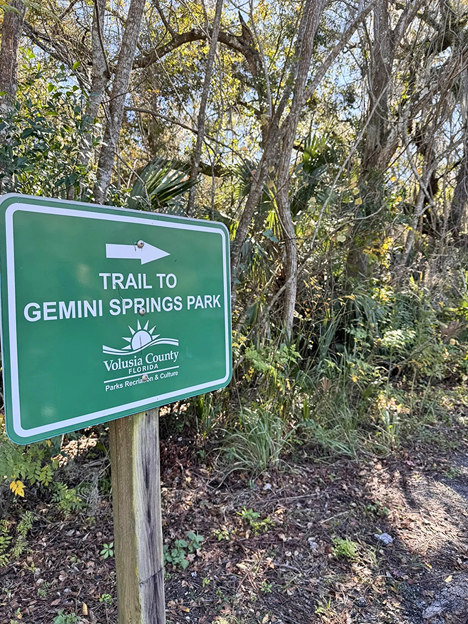 This unassuming sign points to adventures that no smartphone app could ever navigate you through.