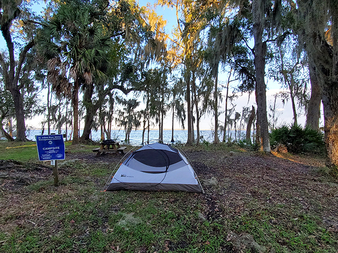 Waterfront camping with a million-dollar view that no resort can match &ndash; fall asleep counting stars instead of sheep.