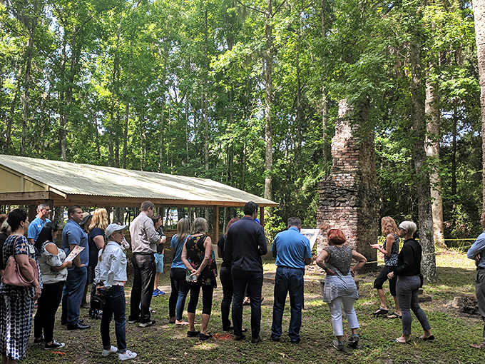 Modern visitors gather where colonial workers once toiled, connecting with a sweet chapter of American history often overlooked.