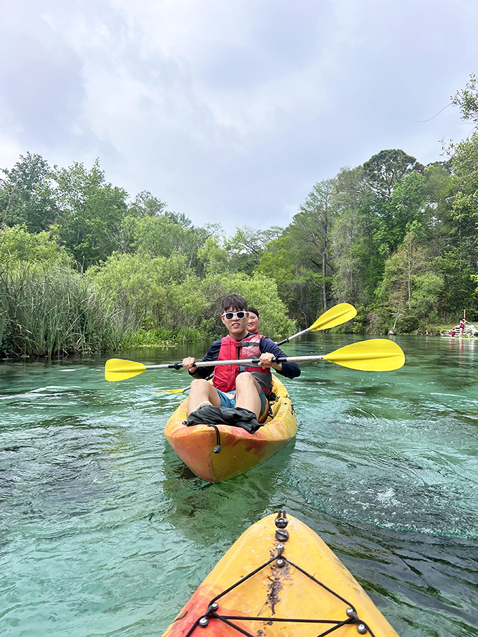 The crystal-clear waters of Weeki Wachee Springs flow through a natural paradise perfect for swimming and paddling.