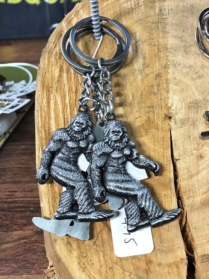 Take the legend home! These Skunk Ape keychains let visitors carry a little piece of Florida folklore wherever their adventures lead next.