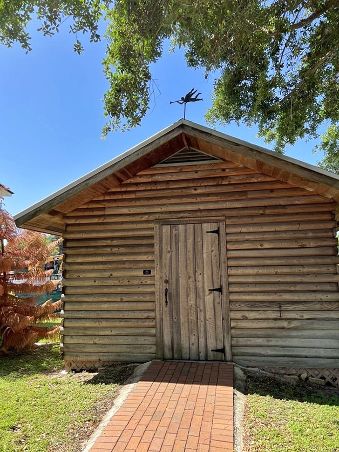 Log cabin living wasn't just for pioneers up north, Floridians built them too, though the humidity made everything slightly more challenging.
