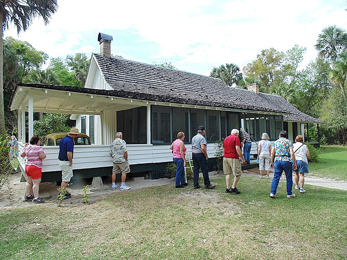 Tour groups gather to hear rangers bring history to life, sharing stories that make Marjorie feel less like a legend and more like a neighbor.