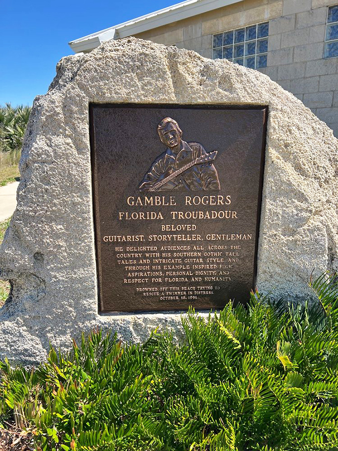 A hero immortalized in bronze. Gamble Rogers' legacy lives on where he made his final, selfless act.