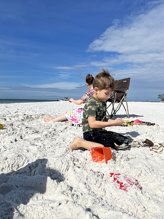 Childhood in its purest form&mdash;when a bucket, some sand, and endless imagination are all you need for perfect happiness.