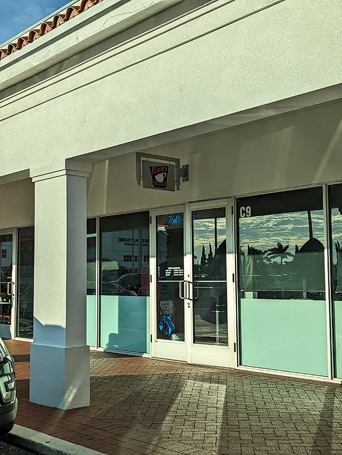 The unassuming entrance belies the flavor wonderland waiting inside &ndash; like finding a secret portal to comfort food paradise.