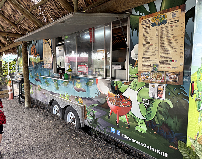 The Gator Grill food truck serves up local flavors with a side of Florida charm &ndash; yes, you can eat alligator after watching them all day.