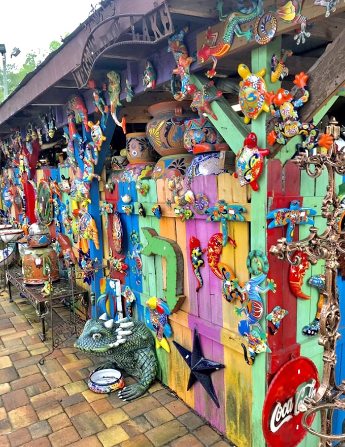 Rainbow walls that sing! This explosion of colorful creatures transforms ordinary wood into an extraordinary celebration of whimsy and craftsmanship.