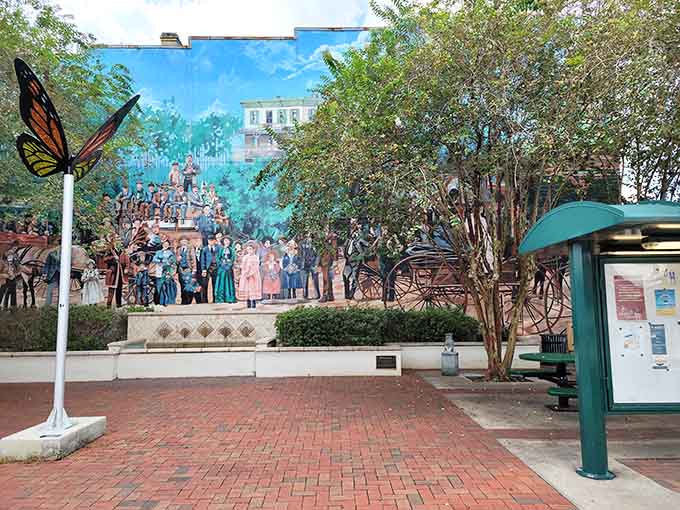 Street art that celebrates community history beats generic murals of wings and "Wish You Were Here" signs every single time, no contest.