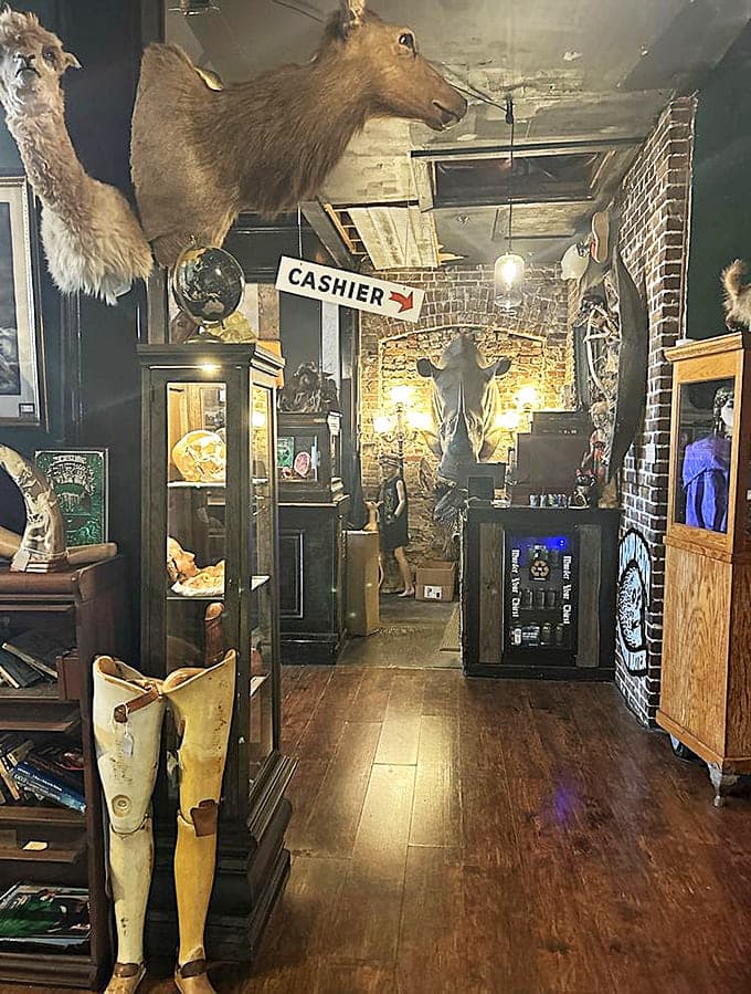 The cashier area where you can actually purchase these wonders, making your credit card very nervous.