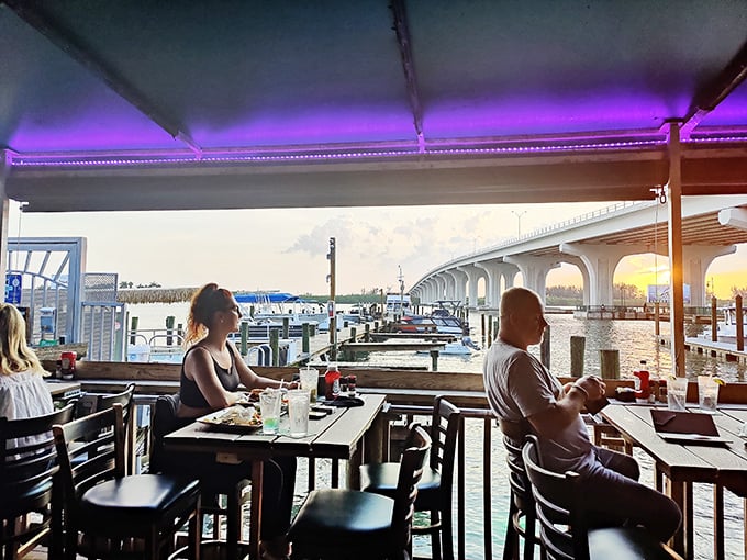 As day surrenders to dusk, diners are treated to nature's nightly masterpiece &ndash; a sunset that transforms ordinary moments into memories worth keeping.