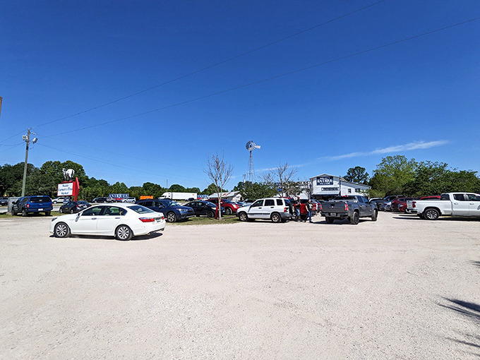 Cars fill the sprawling parking area, a testament to Waldo Market's magnetic pull on bargain hunters from across north Florida and beyond.