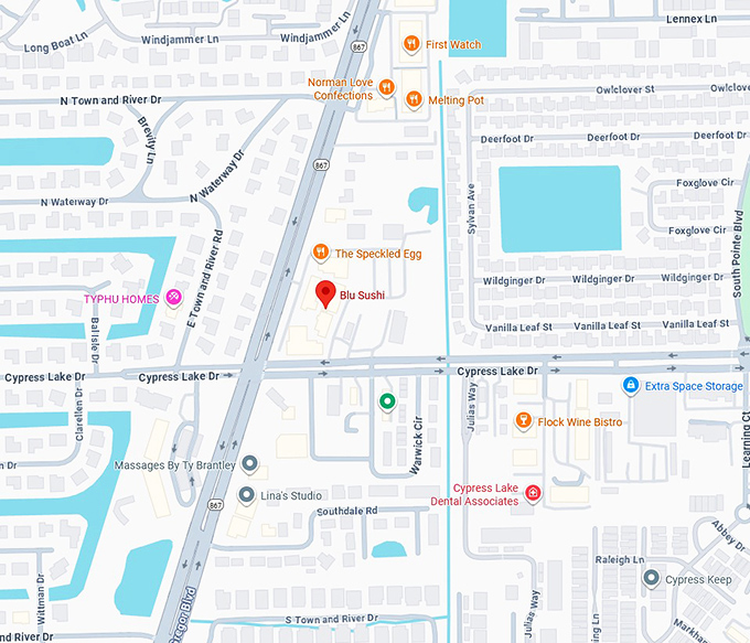 16. blu sushi in fort myers map