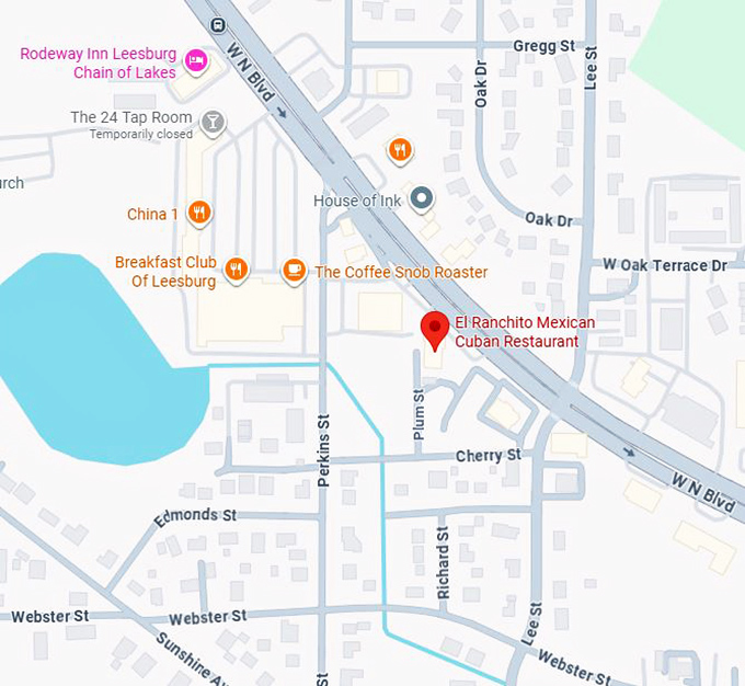 16. el ranchito mexican cuban restaurant map