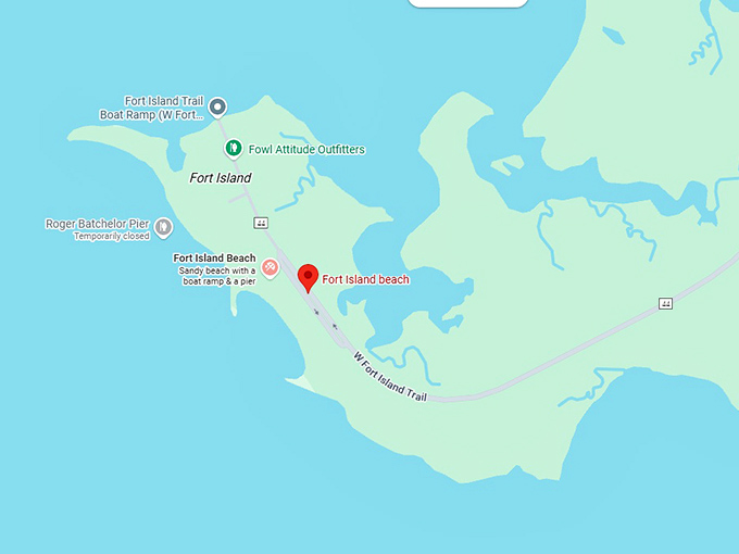 16. fort island gulf beach map