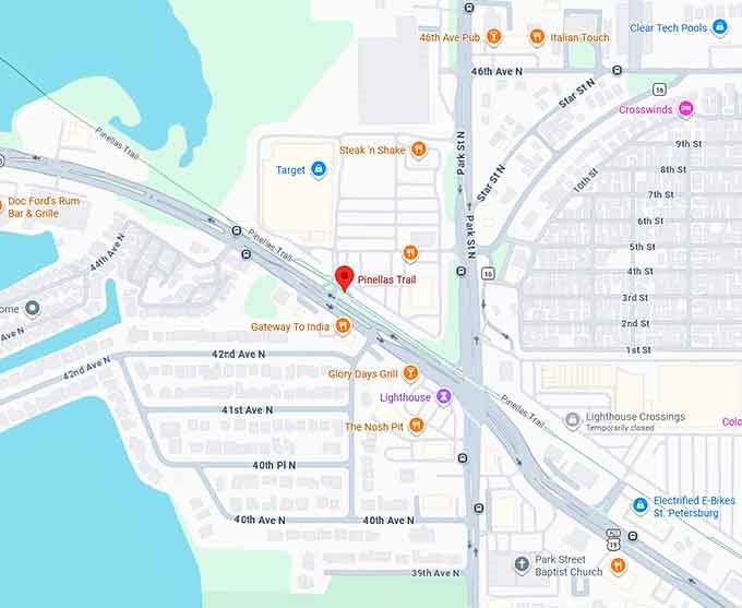 16. pinellas trail map