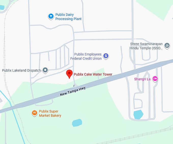 16. publix birthday cake water tower map