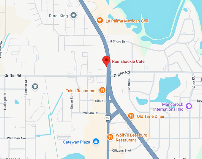 16. ramshackle cafe map
