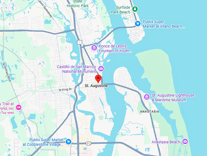 16. st. augustine map