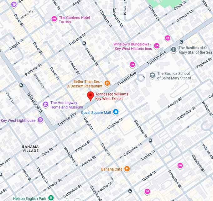 16. tennessee williams museum map