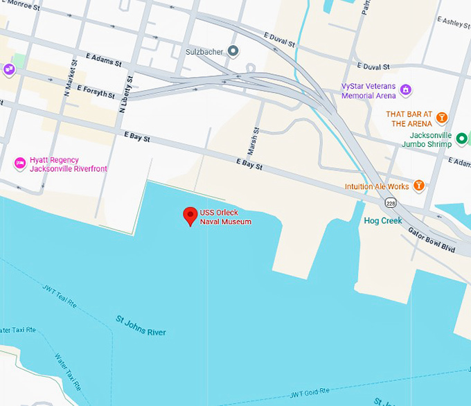 16. the uss orleck map