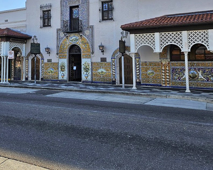 The Columbia's stunning Spanish-style building with colorful tiles has been a Tampa landmark since 1905.