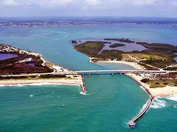 The Indian River Lagoon stretches out like nature's own infinity pool, where the water meets the sky in perfect harmony.