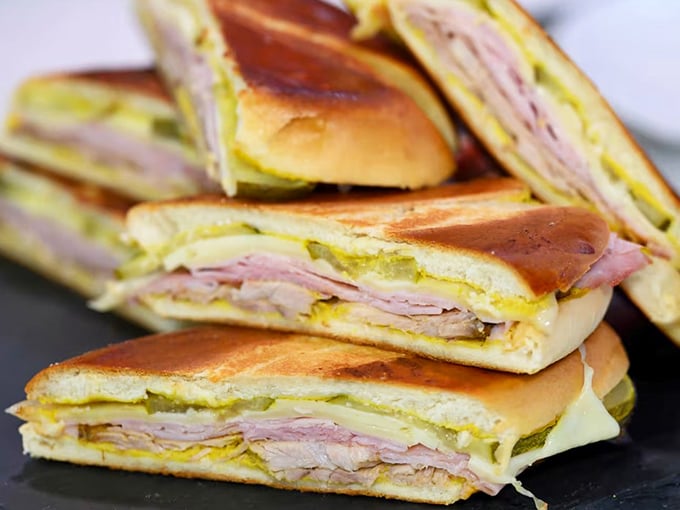 The perfect press creates that signature crispy exterior while keeping all those Cuban-inspired flavors warm and gooey inside.