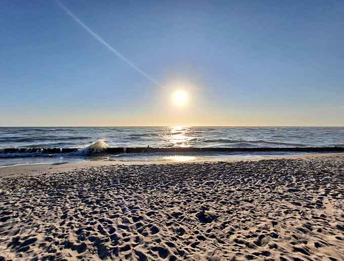 When the water's this clear, you can count your toes without bending over, which is convenient.