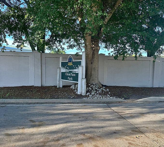 This unassuming entrance is your gateway to 35 acres of coastal paradise that'll make you forget the outside world.