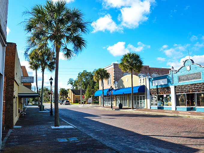 Downtown Green Cove Springs: Where historic buildings meet tropical foliage, creating that perfect "Old Florida" vibe tourists drive hours to discover.