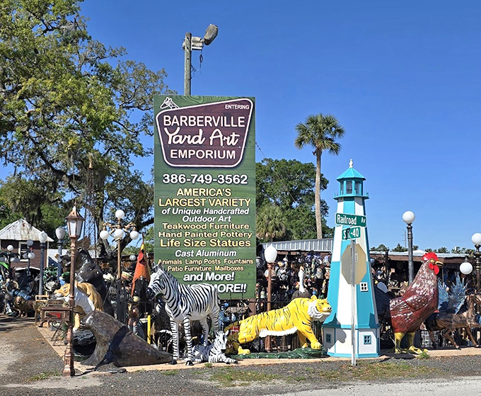 The sign doesn't lie &ndash; "America's Largest Variety" might actually be an understatement at this roadside treasure trove of artistic madness.