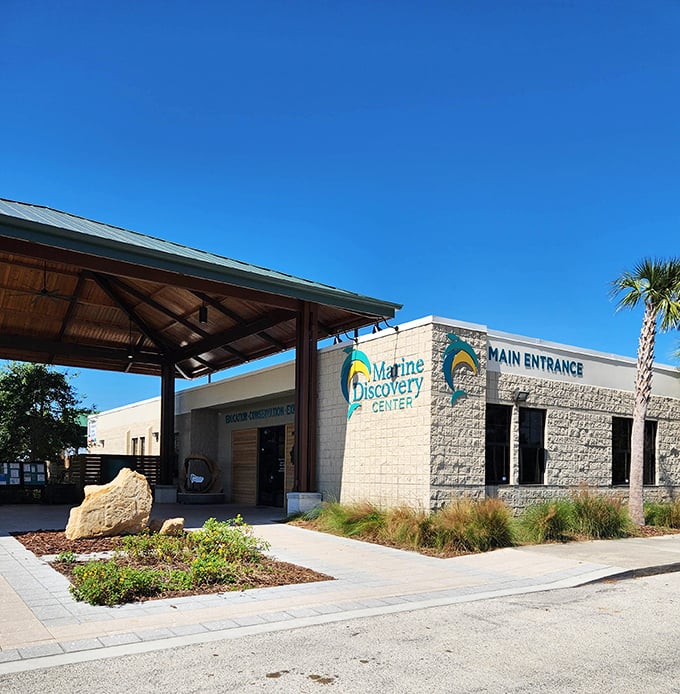 Not your grandma's nature center! This modern facility houses interactive exhibits where touching is not just allowed but encouraged.