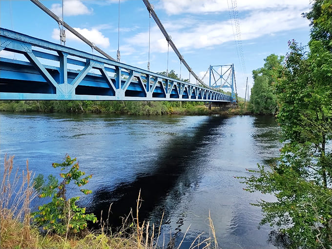 From this angle, the bridge looks like it's been photoshopped into the landscape, except it's been here longer than Photoshop has existed.