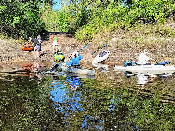 Kayaking adventures await where spring meets river &ndash; like watching two completely different watercolors blend together in slow motion.