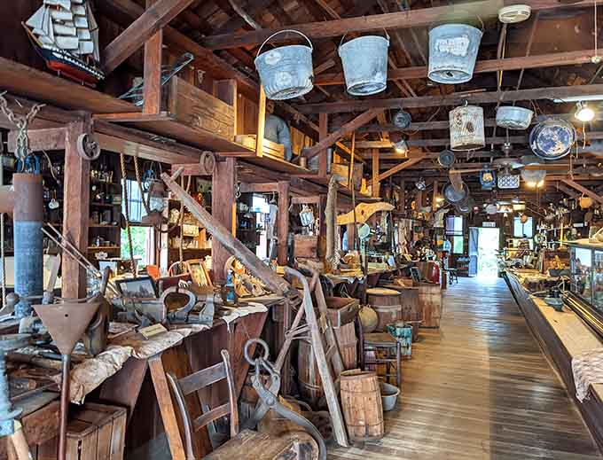 Shelves packed with pioneer-era goods tell stories that Amazon's algorithm could never predict or understand in a million years.