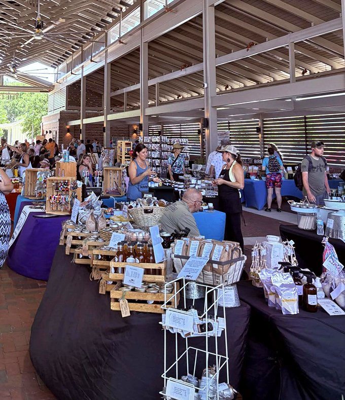 Vendors arrange their wares with pride, each table a personal gallery showcasing weeks of preparation and years of expertise.