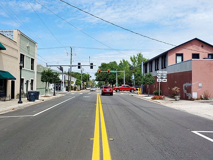 Downtown Macclenny offers a visual feast of small-town Americana, where traffic lights are more suggestion than necessity.