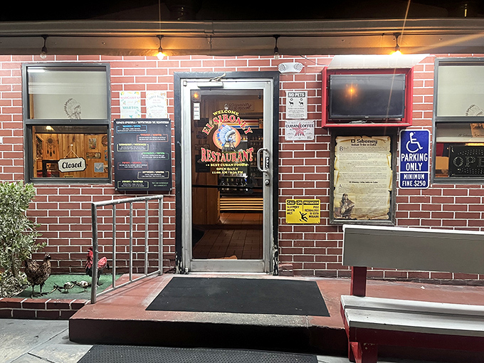 The welcoming entrance to El Siboney Restaurant, where Key West locals gather for Cuban comfort food that rivals what you'd find in Miami.