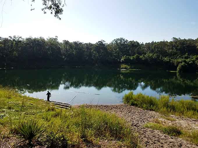 Peaceful ponds dot the landscape, offering fishing spots where the biggest challenge is deciding whether to actually fish or just enjoy the view.